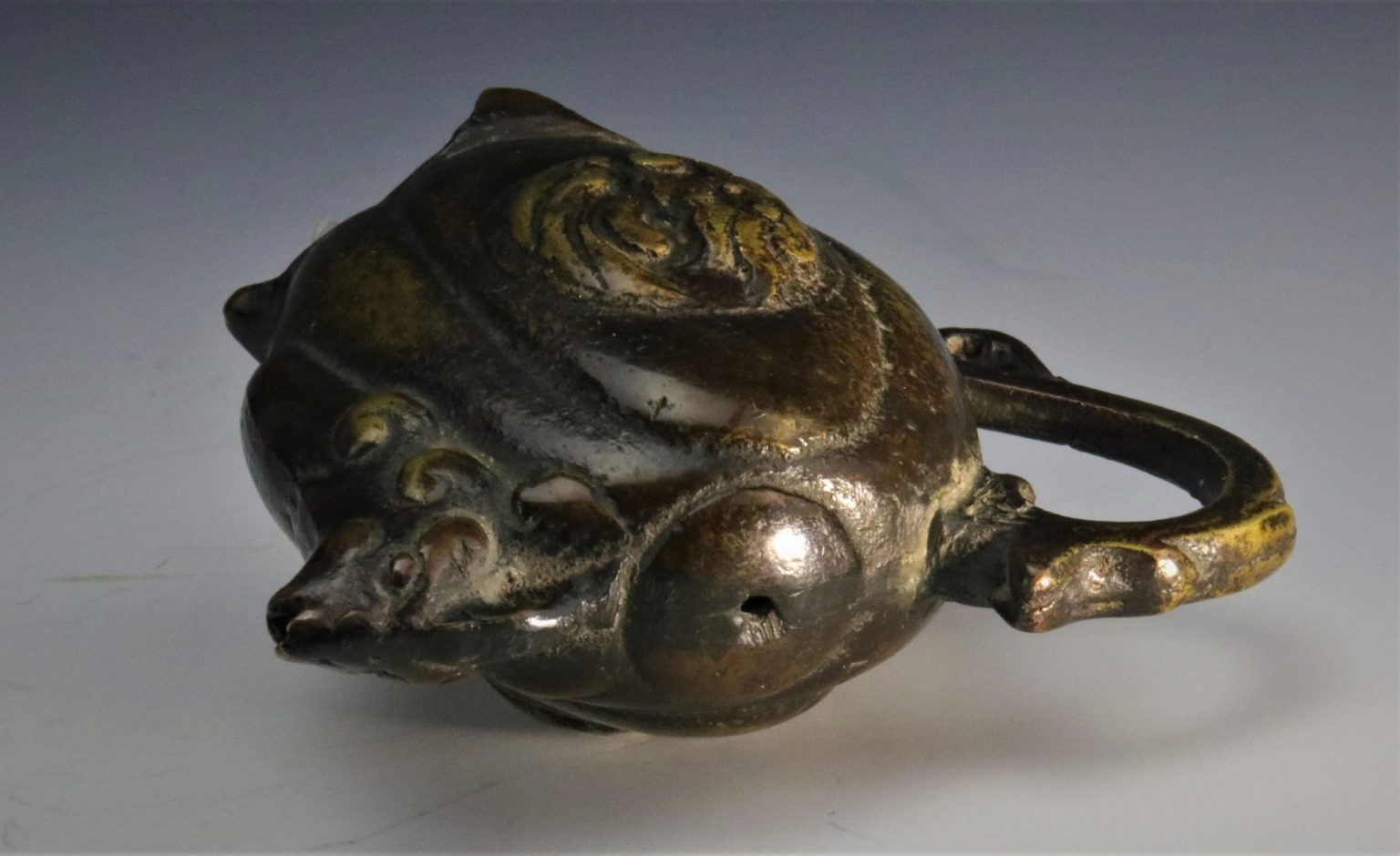 A Chinese Scholar Bronze Water Dropper - Ming Dynasty 明代铜砚滴 - phoenix ...